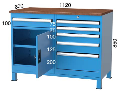 Работна маса с 1 шкаф и 6 чекмеджет а Kocel 3922