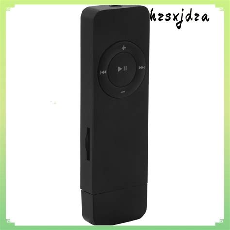 เครื่องเล่นเพลง Usb Sport U Disk Mini Mp3 แบบพกพารองรับ 32gb การ์ด Tf สีดํา Hzsxjdza Th