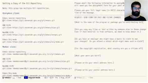 Emacs Contribute To Gnu Emacs Core Youtube
