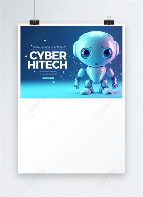 Robot High Tech Artificial Intelligence Data Network Poster Template Image Picture Free Download