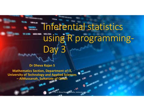 Pdf Inferential Statistics Using R Programming Day 3