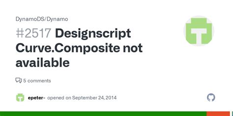 Designscript Curvecomposite Not Available · Issue 2517 · Dynamodsdynamo · Github