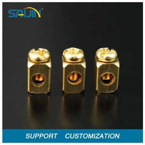 Electrical Brass Screw Terminal Block For Relays Electrical Copper Brass Terminal Contact Switch