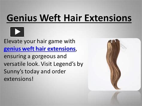 ppt genius weft hair extensions powerpoint presentation free to download id 982498 zjcxo