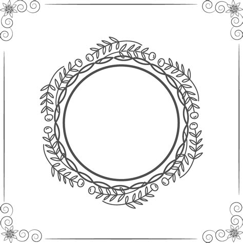 Frame In Rounded Shape 24859262 Vector Art At Vecteezy