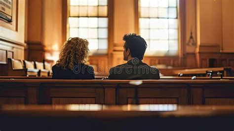 A Man And A Woman Divorce In Court Stock Image Image Of Breakup Love