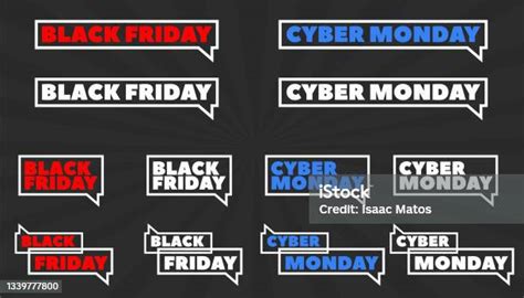 블랙 프라이데이와 사이버 먼데이 플랫 벡터 그림입니다 가격에 대한 스톡 벡터 아트 및 기타 이미지 가격 공휴일 광고
