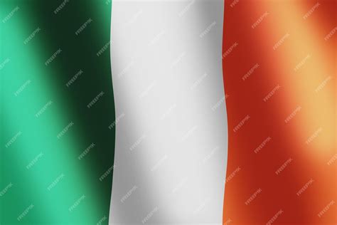 Premium Photo National Flag Of Ireland Irish Tricolour Flag With A