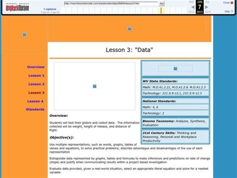 Data Lesson Plan For 8th 9th Grade Lesson Planet