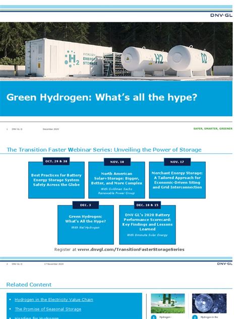 dnv gl transition faster webinar series green hydrogen pdf