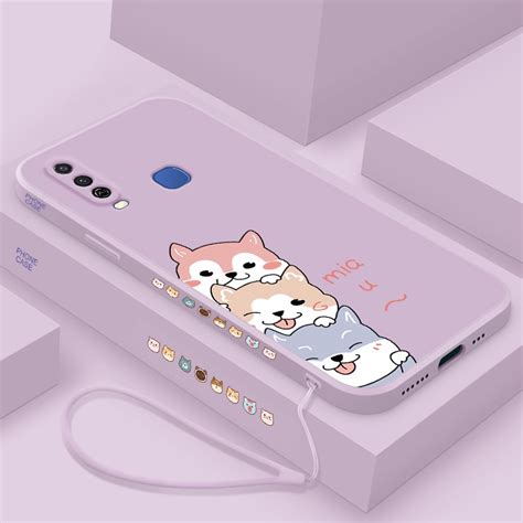 เคสโทรศัพท์มือถือ ซิลิโคน ลายการ์ตูนน่ารัก พร้อมสายคล้อง สําหรับ Tecno Spark 7 7t 7pro Pouviir4