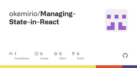 GitHub Okemirio Managing State In React