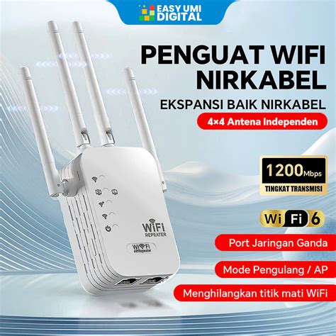 Jual 300m Wifi Repeater Wireless Router Repeater 5g Dual Band 4 Antena Wifi Signal Booster Ultra