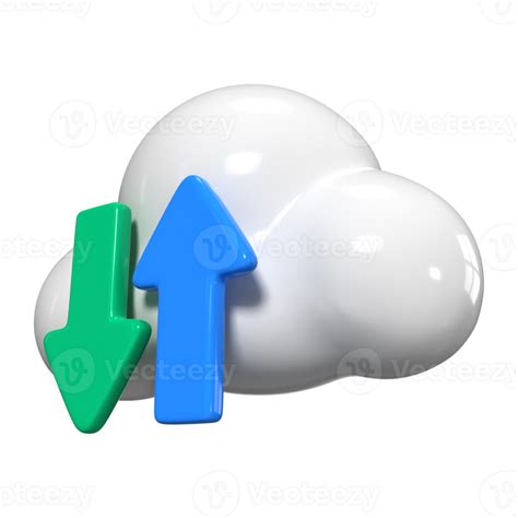 Cloud Synchronization 3d Illustration Icon 40248079 Png