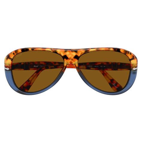 Persol Po3260s Brown Tortoise Opal Blue Brown Sunglasses Persol Eyewear Avvenice