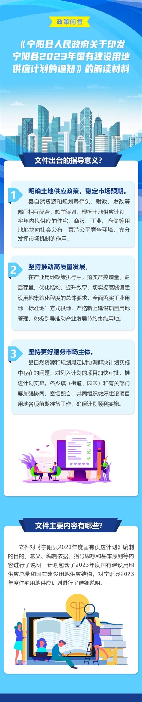 宁阳县人民政府 图片解读 【图解政策】《宁阳县人民政府关于印发宁阳县2023年国有建设用地供应计划的通知》的解读材料