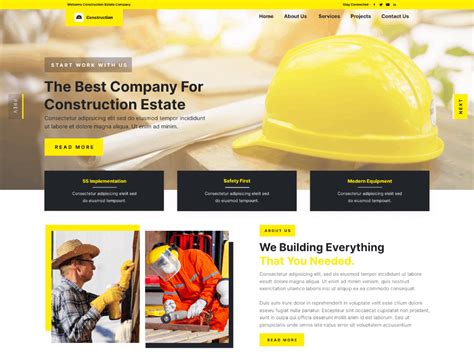 Architect Civil Engineer Tema Wordpress Brasil