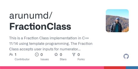 Github Arunumdfractionclass This Is A Fraction Class Implementation