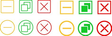 Maximize And Minimize Close Window Button Web Buttons For Software And Application Close