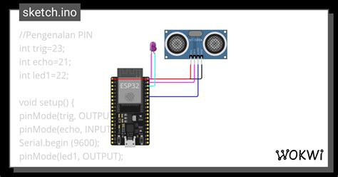 Latihan Sensor Ultrasonik Andreas 11c Wokwi Esp32 Stm32 Arduino