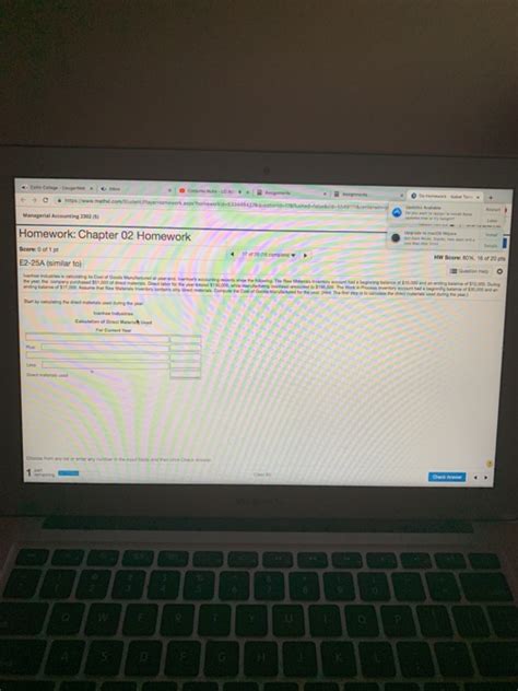 Homework Chapter Homework E A Similar To Chegg Com