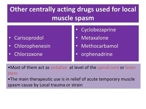 Centrally Acting Smr Ppt