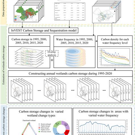 Flowchart Of Wetland Carbon Storage Estimation And Characterization