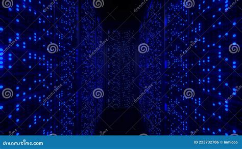 Server Racks In Computer Network Security Server Room Data Center 3d