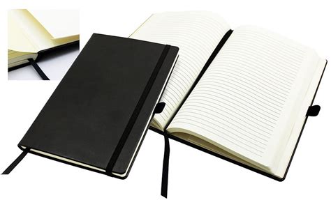 A5 Casebound Notebook With A Black Elastic Strap And Pen Loop Lyreco
