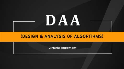Daa Design And Analysis Of Algorithms 2 Marks Questions With Answers