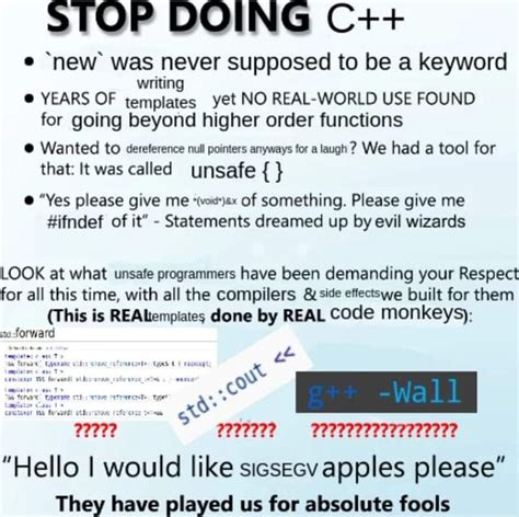 Stop Doing C New Was Never Supposed To Be A Keyword Writing Years