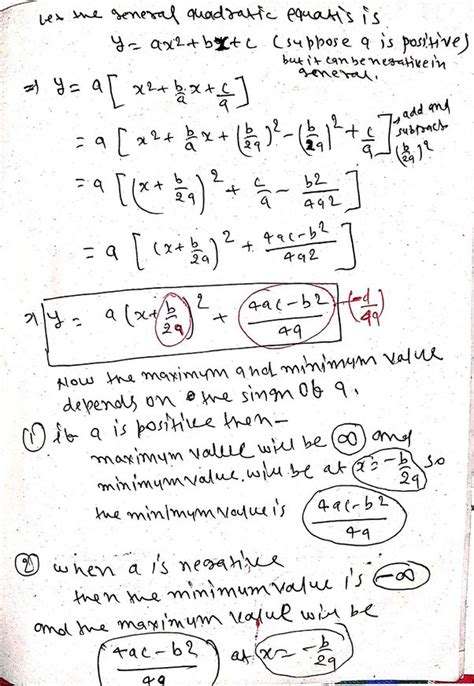 How To Find Minimum Value Of Quadratic Equation Tessshebaylo