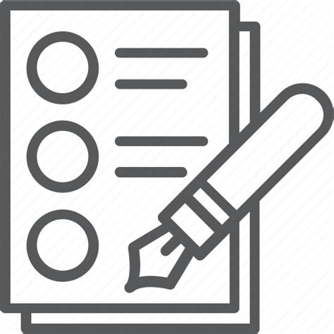Document Paper Pen Report Icon