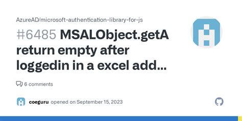 Msalobjectgetallaccounts Return Empty After Loggedin In A Excel Addin Dialog · Issue 6485