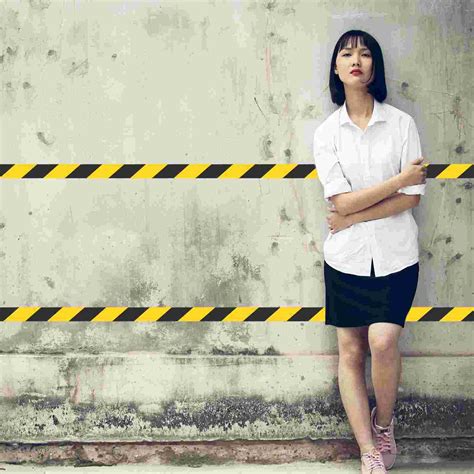 2 Rolls Striped Safety Marking Tapes Floor Safety Grandado