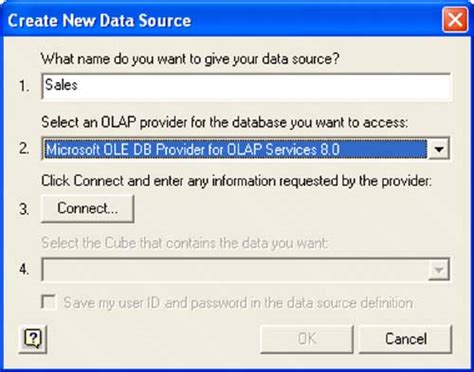 Connecting To An Olap Cube Pivot Table Data Crunching For Microsoft Office Excel 2007