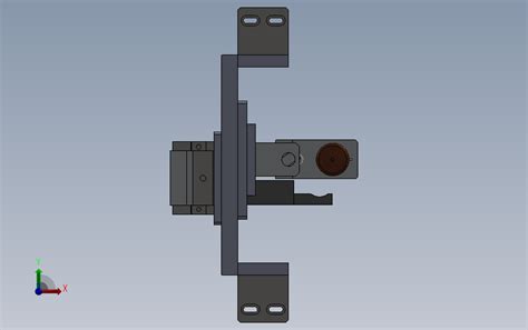 气缸夹取上下料带锁螺丝结构 SOLIDWORKS 2013 模型图纸下载 懒石网