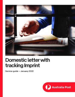 Fillable Online Domestic Letter With Tracking Imprint Service Guide Domestic Letter With