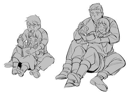 Falin Touden Laios Touden And Falin Touden Dungeon Meshi Drawn By Daki Info Danbooru