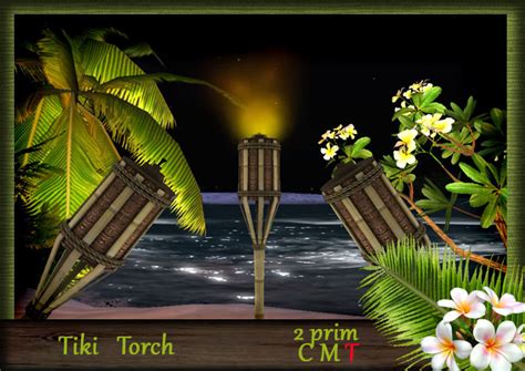 Second Life Marketplace Tiki Torch