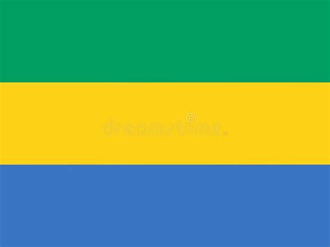An Illustration Of The Flag Of Gabon With Copy Space Stock Illustration Illustration Of Vector