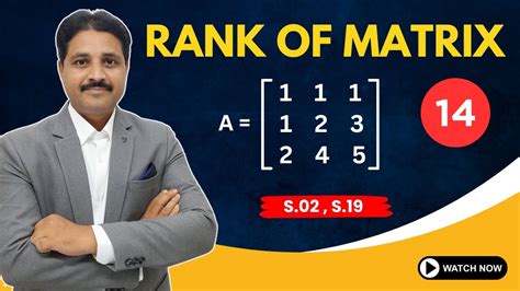 Rank Of Matrix Solved Examples 14 Unit Matrices Tiklesacademy