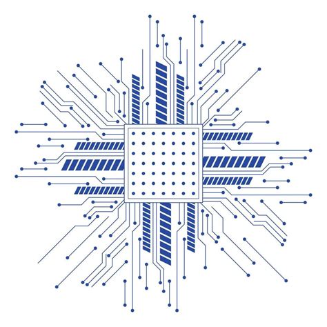 Chip Processor Electronic 13815938 Vector Art At Vecteezy