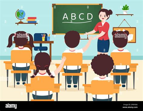 Classroom Students Cartoon