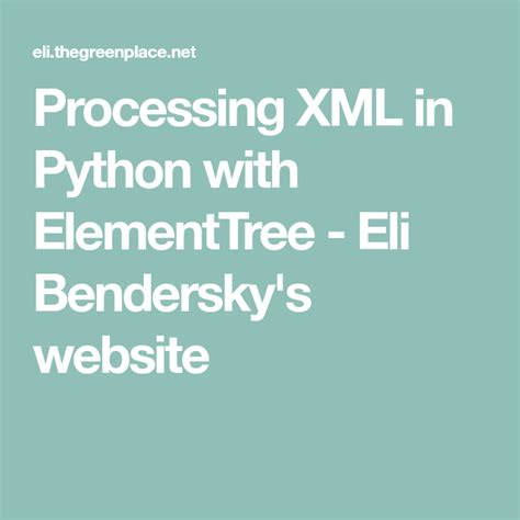 Parsing Xml In Python Using Elementtree Example Iprh
