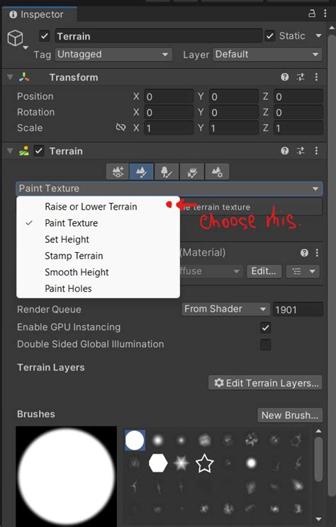 Terrain Brush Not Working Help Unity Engine Unity Discussions
