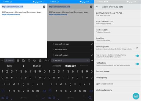 SwiftKey Finally Adds An Option To Search On Bing Directly From The