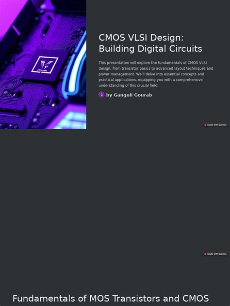 Cmos Vlsi Design Building Digital Circuits Pdf Cmos Logic Gate