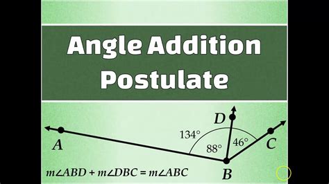 Angle Addition Postulate Formula