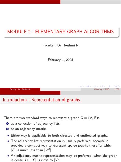 Elementary Graph Algorithms Overview Pdf Vertex Graph Theory